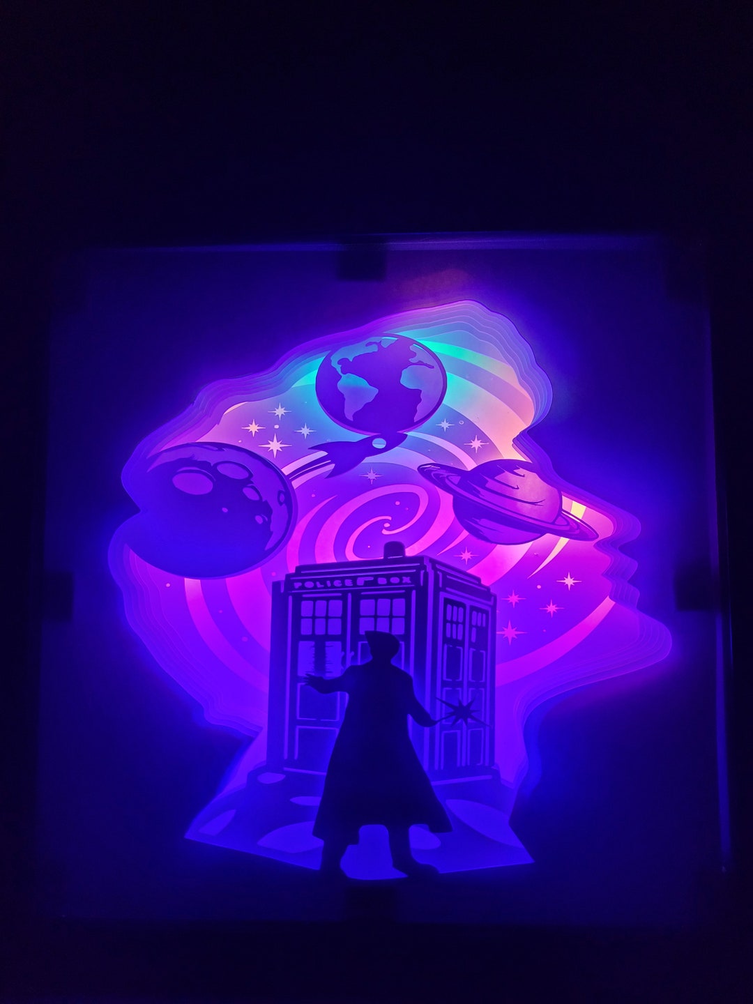 Dr. Who 3-D Art Lightbox - Etsy