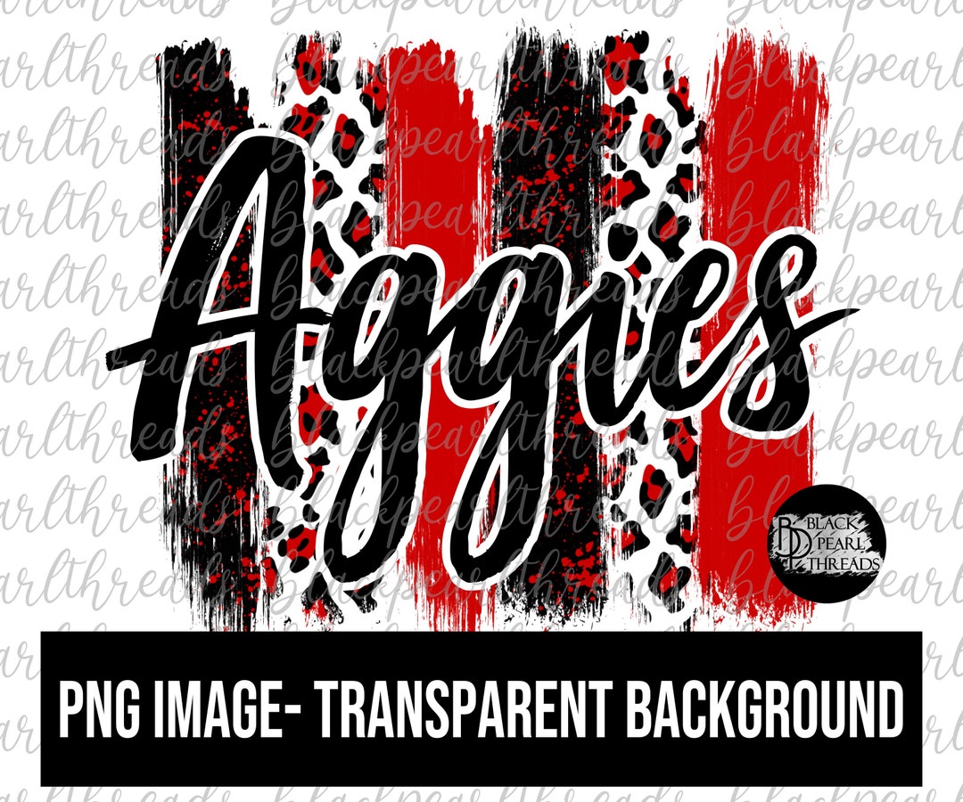 Aggies Brushstrokes Png File Sublimation Screen Print Dtf Dtg File Instant Digital Download