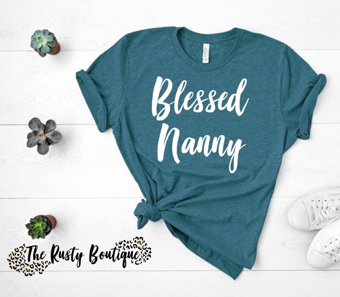 Blessed Nanny | MORE COLORS | V-neck | Long Sleeve | Sweatshirt ...