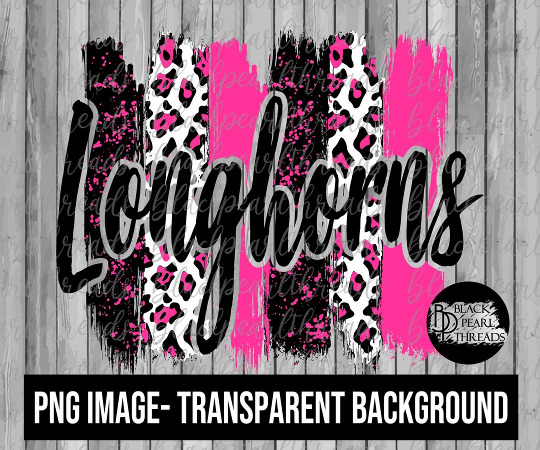 Longhorns Pink Out Brushstrokes PNG File | Sublimation, Screen Print ...