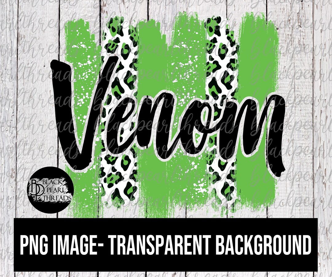 Venom Green Lime Green and White Brushstrokes PNG File - Etsy