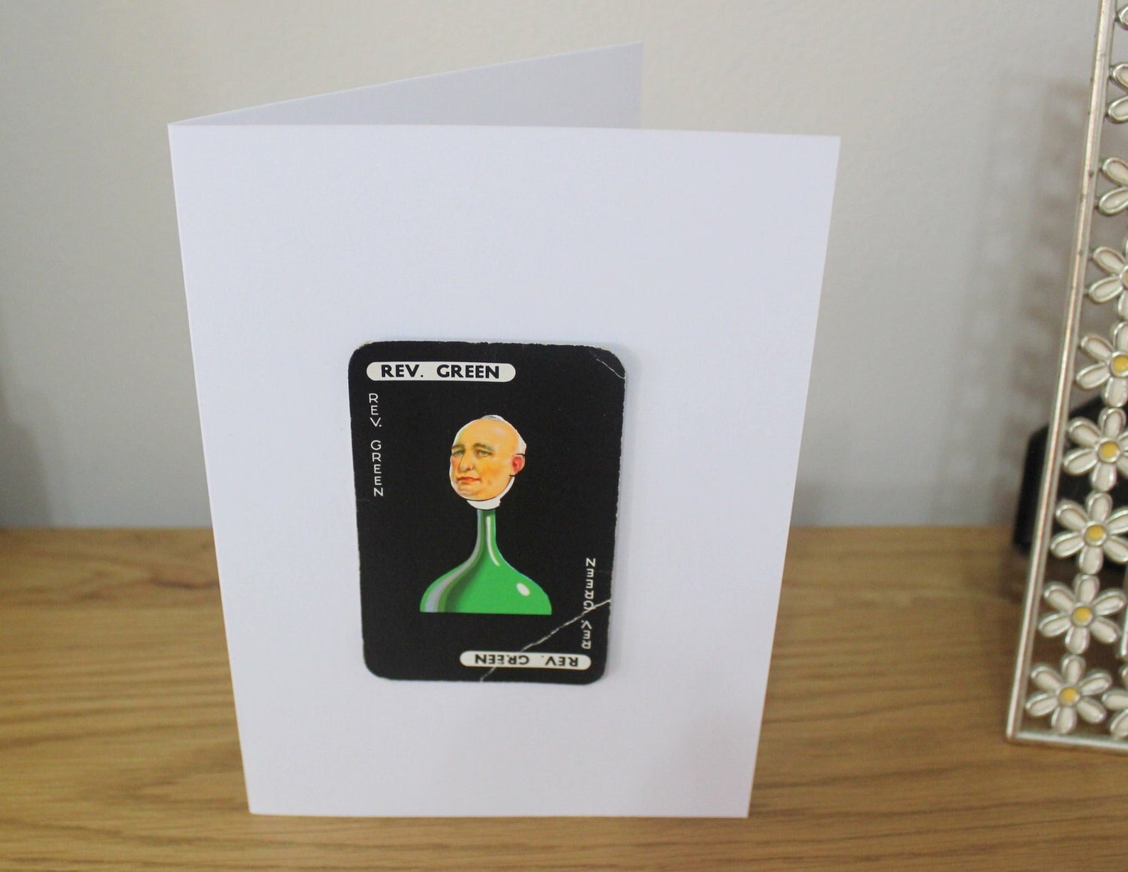 Cluedo Greetings Card,cluedo Themed Gift,cluedo Fan Card,upcycled ...