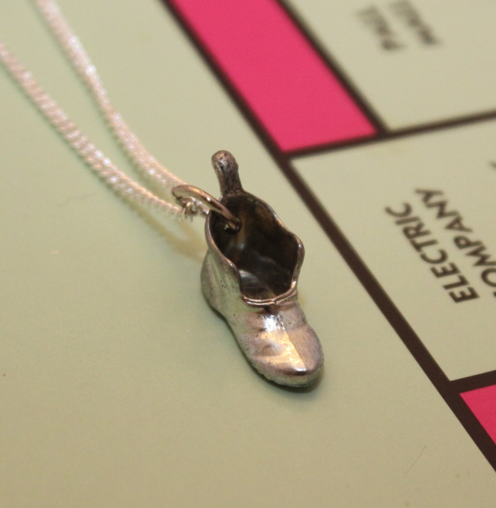 Monopoly Boot Necklace,monopoly Boot Charm Necklace,retro Necklace ...