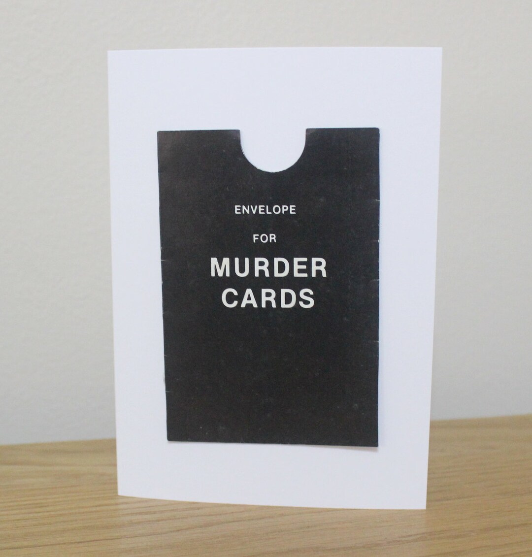 Cluedo Greetings Card,cluedo Themed Gift,cluedo Fan Card,upcycled ...