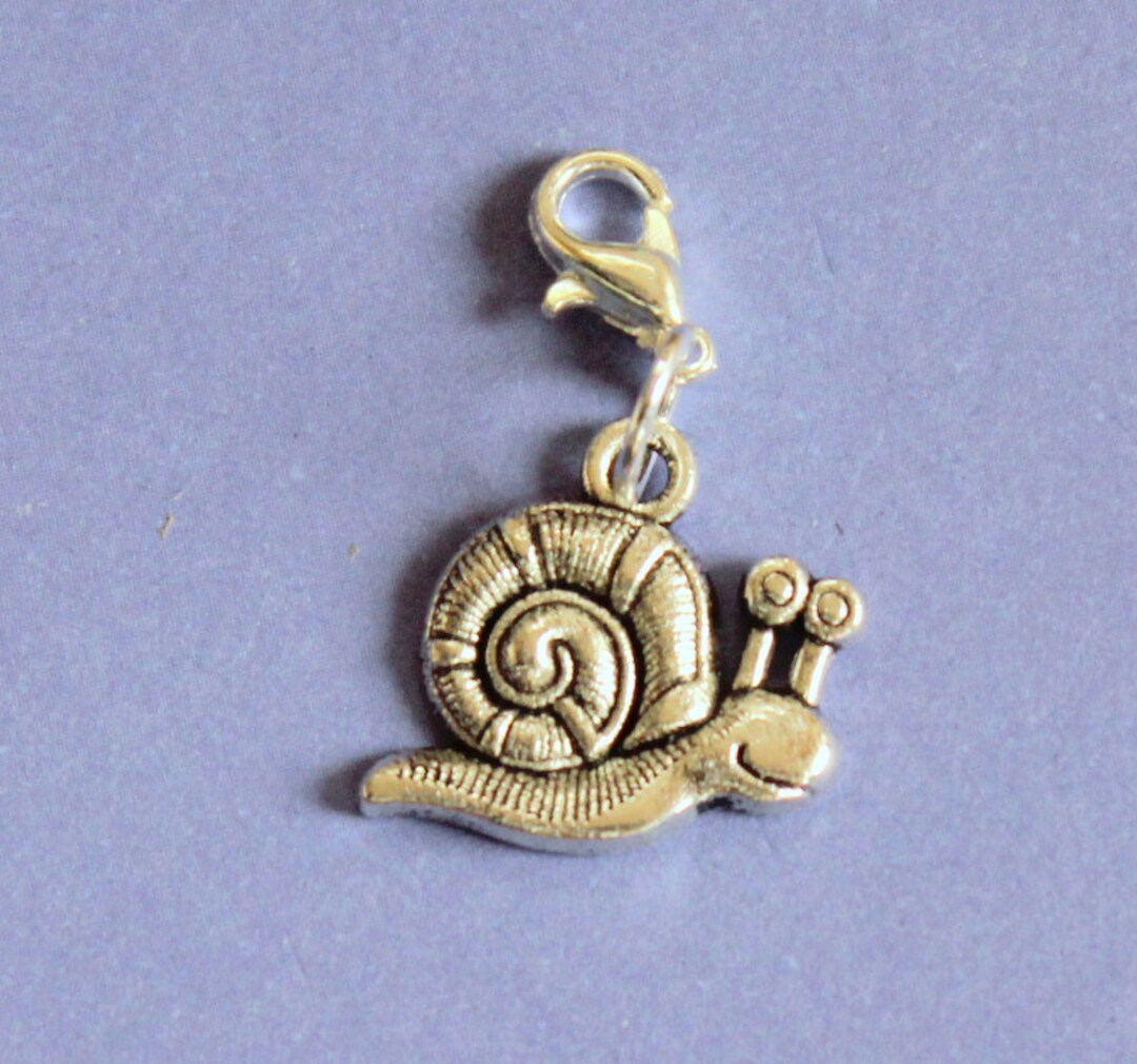 Snail Purse Charm,silver Snail Purse Charm,snail Charm Bracelet,snails ...