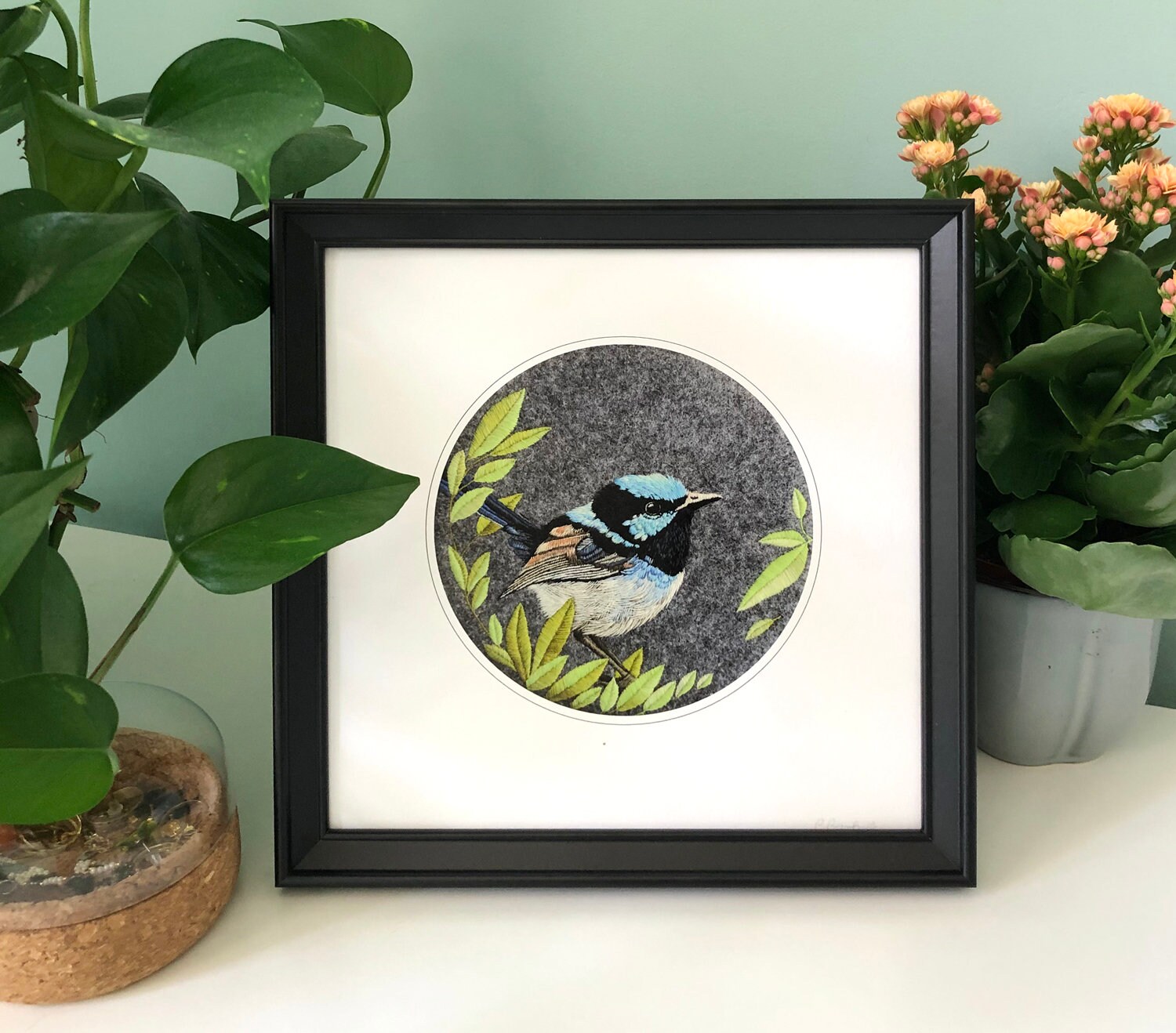 Superb Fairy-wren . Embroidery. PRINT - Etsy
