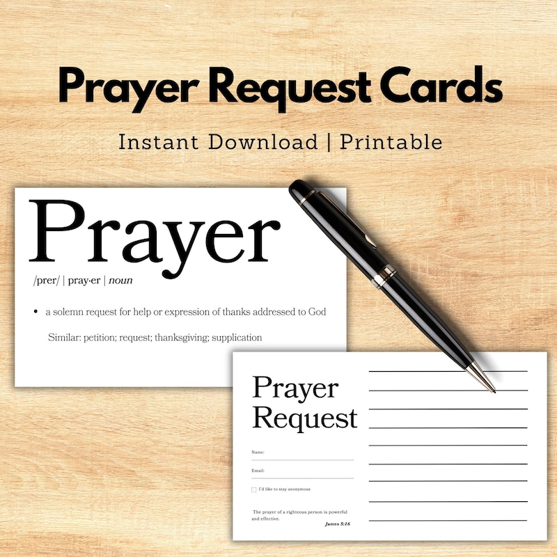Prayer Cards Printable - Etsy