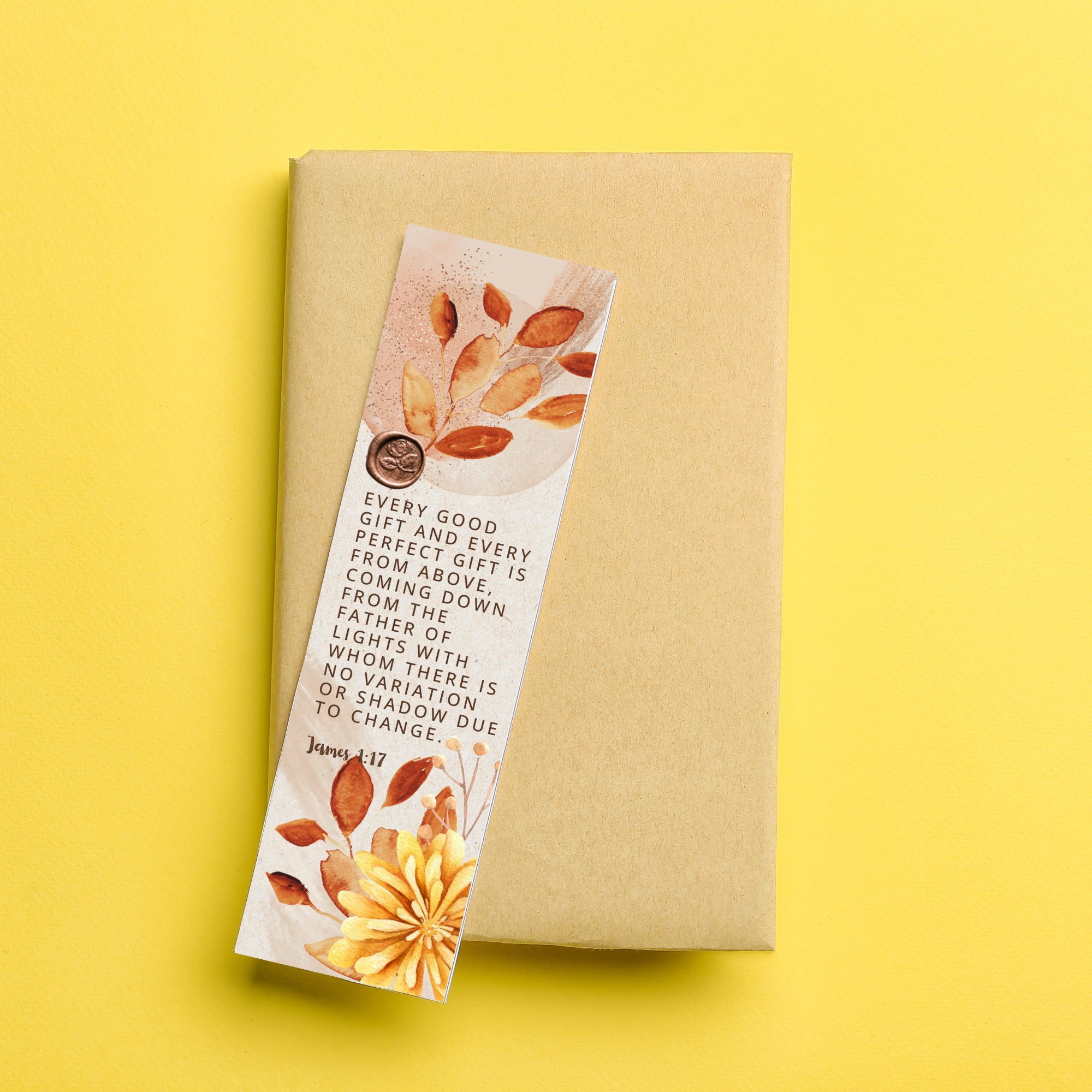 Set of 8 Fall-inspired Bible Verse Bookmarks for Christian Booklovers ...