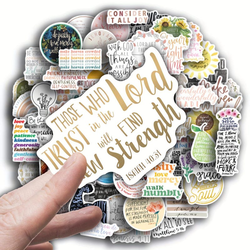 Christian Stickers - Etsy
