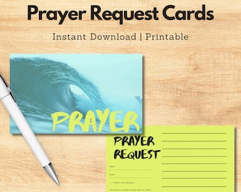 Prayer Request Card, Church Prayer Request, Color Prayer Request ...