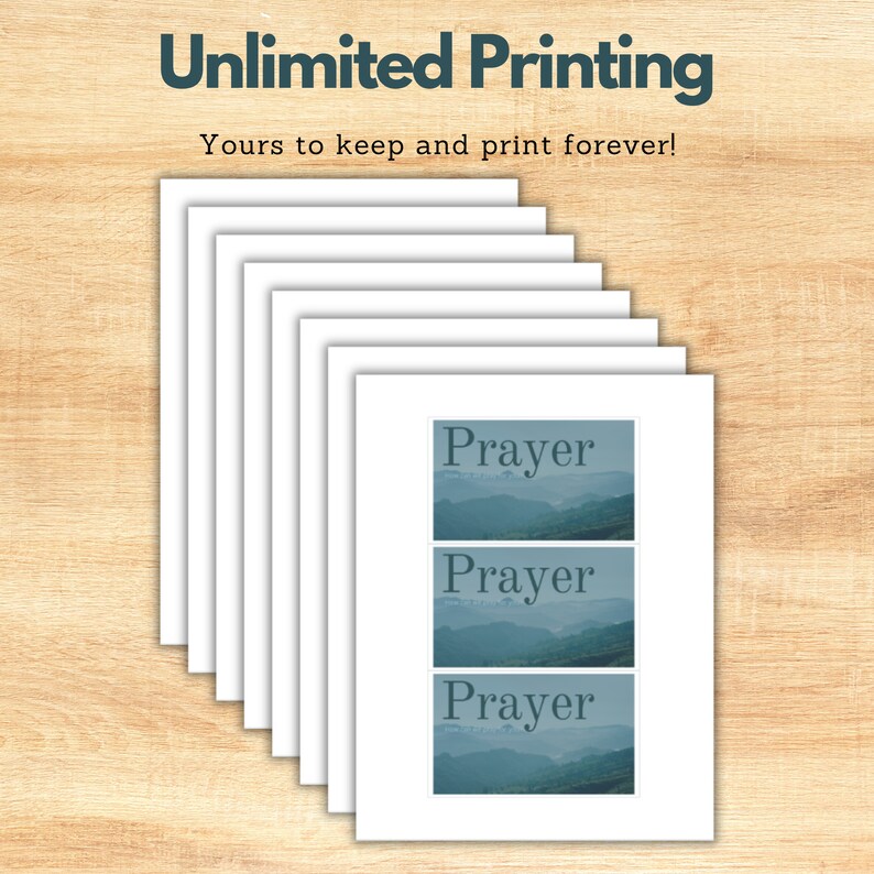 Printable Prayer Request Cards for Church, Bible Study, Sunday School ...