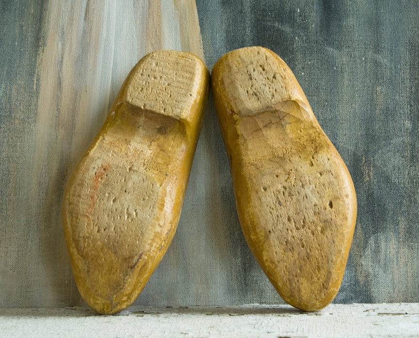 Children's Wooden Dutch Shoes Rustic Primitive Hand - Etsy