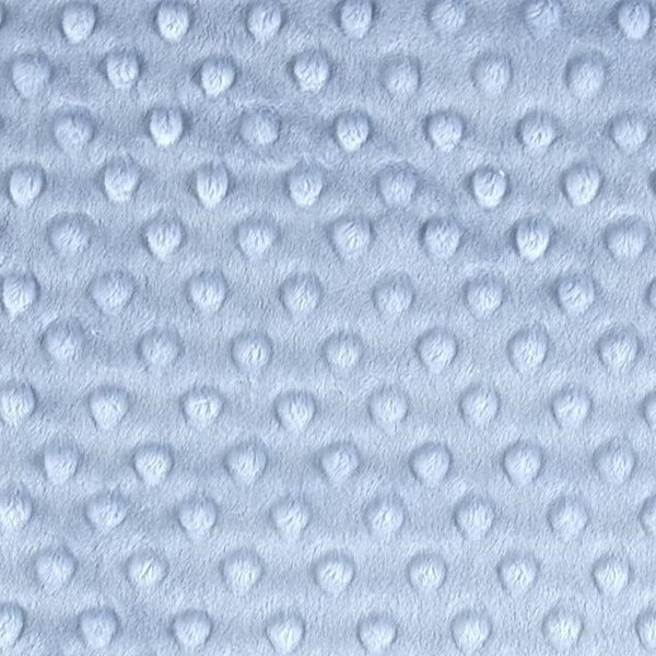 Baby Blue Minky Dot Fabric - Etsy