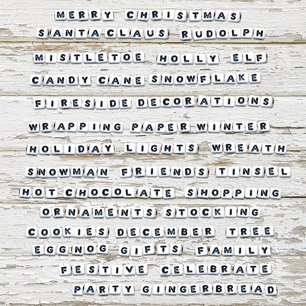 Christmas Word Art - Etsy