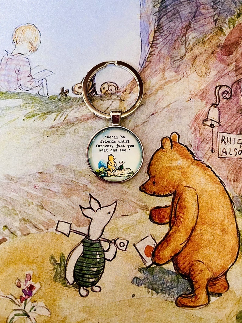 Winnie-the-pooh Key Chain, Winnie-the-pooh Gifts - Etsy