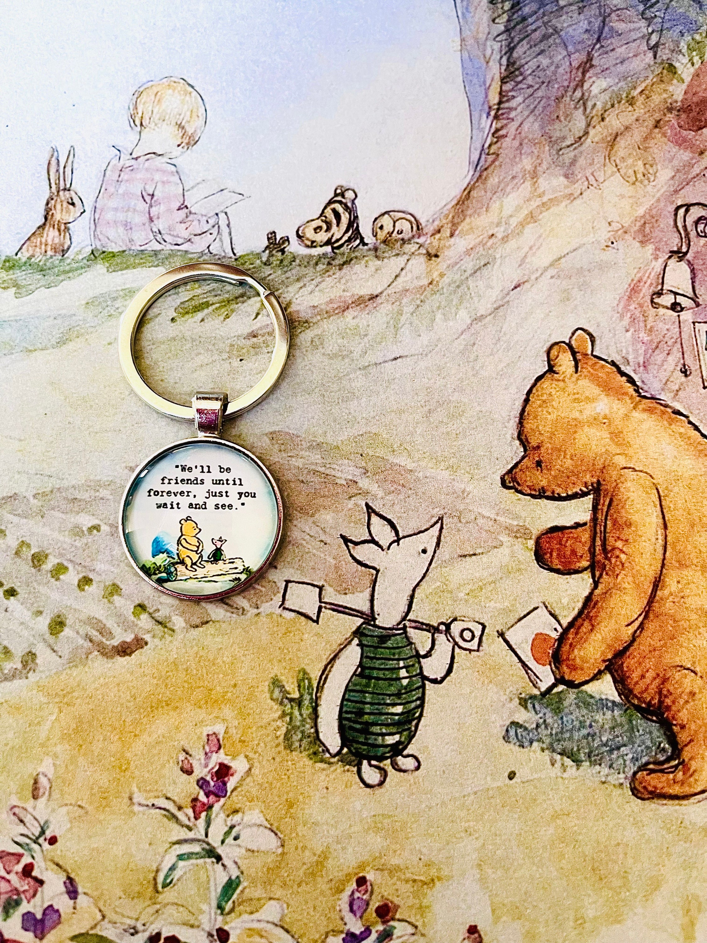 Winnie-the-pooh Key Chain, Winnie-the-pooh Gifts - Etsy