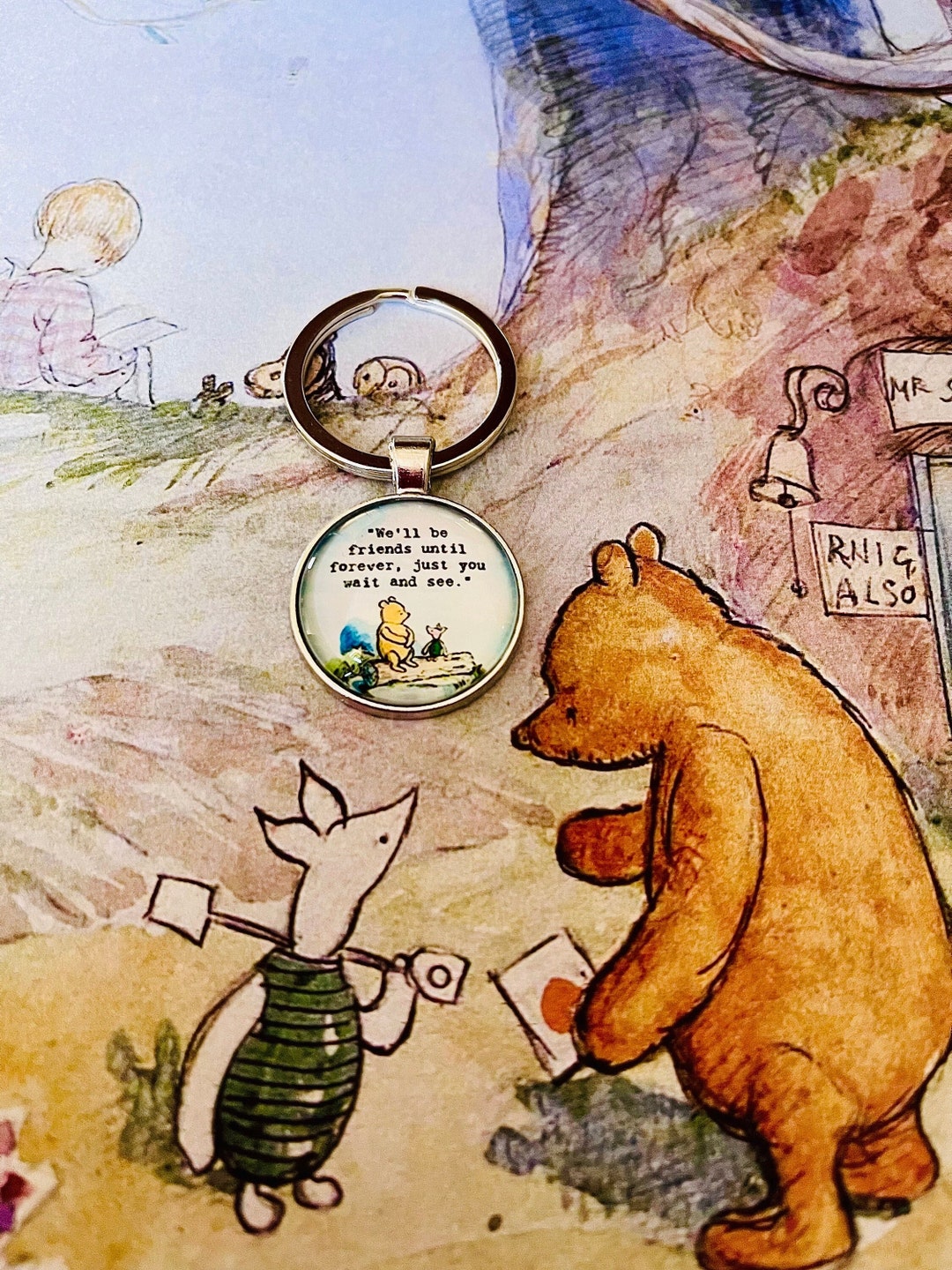 Winnie-the-pooh Key Chain, Winnie-the-pooh Gifts - Etsy