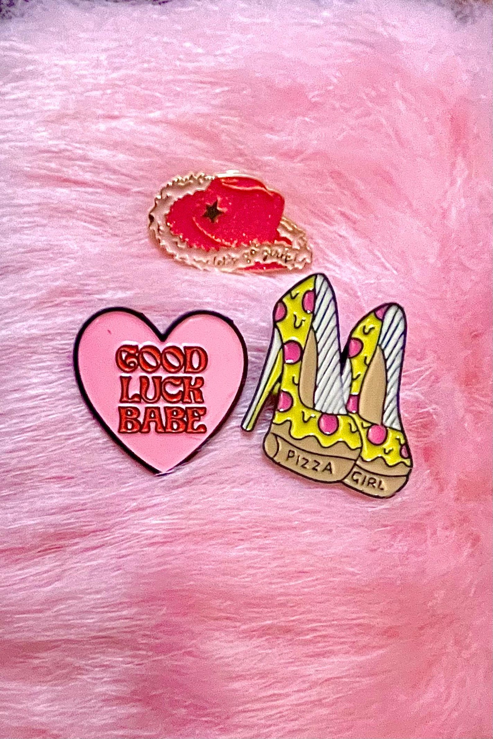 Good Luck Babe Curated Pin Set, Midwest Princess Pin Set,hottogo Set - Etsy