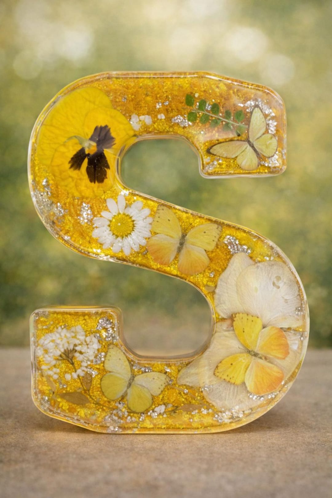 Custom - Large Initial Letters With Unique Fillings - One-of-a-kind! - Etsy