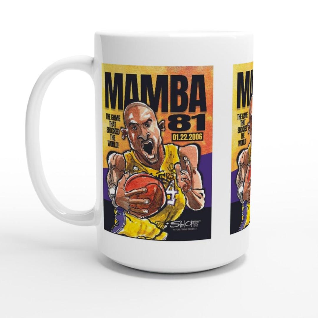 MAMBA 81 the Game That Shocked the World! Kobe Bryant White 15oz ...