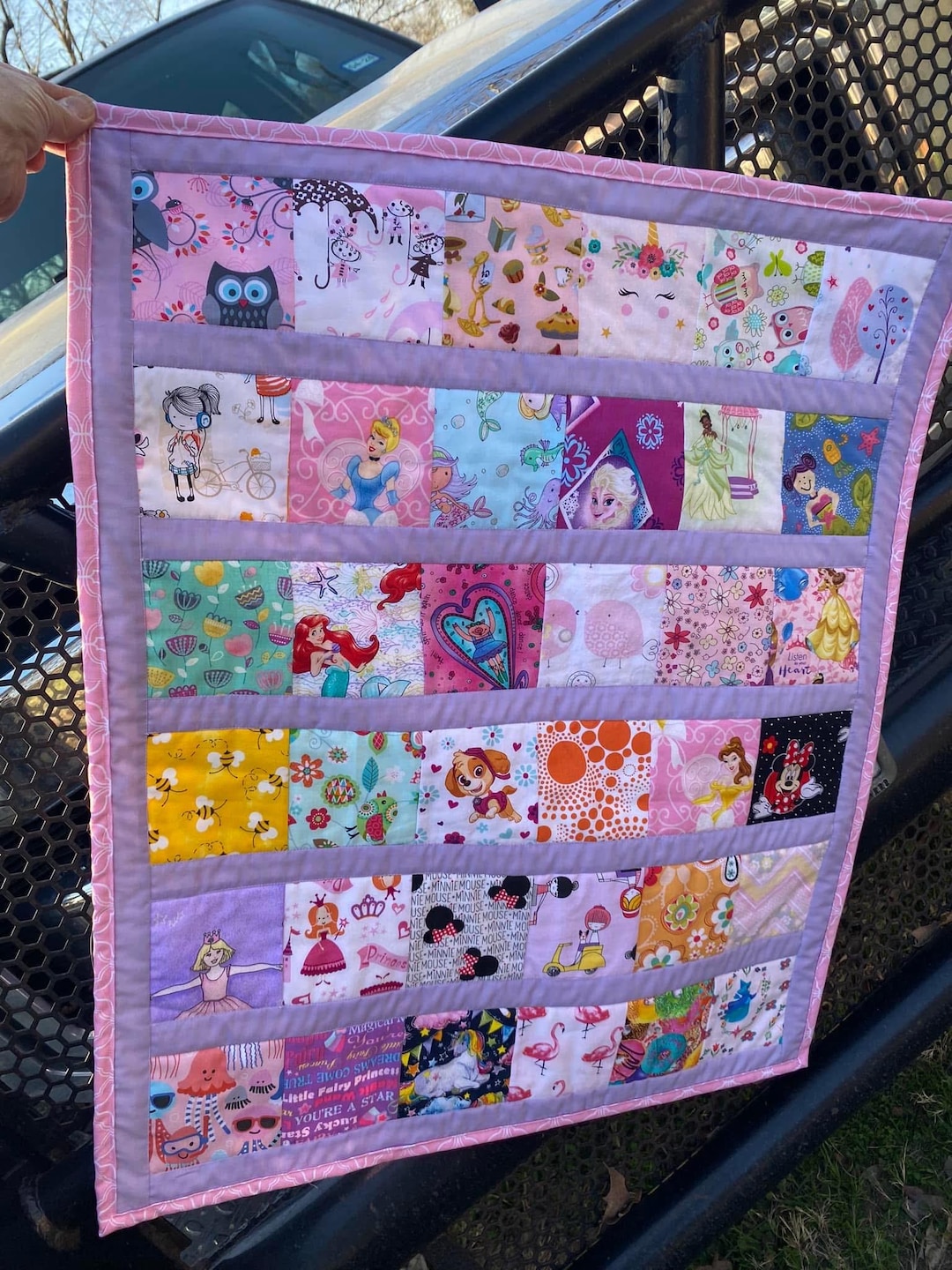 Quilted I Spy Toddler/ Baby Girl Quilt - Etsy