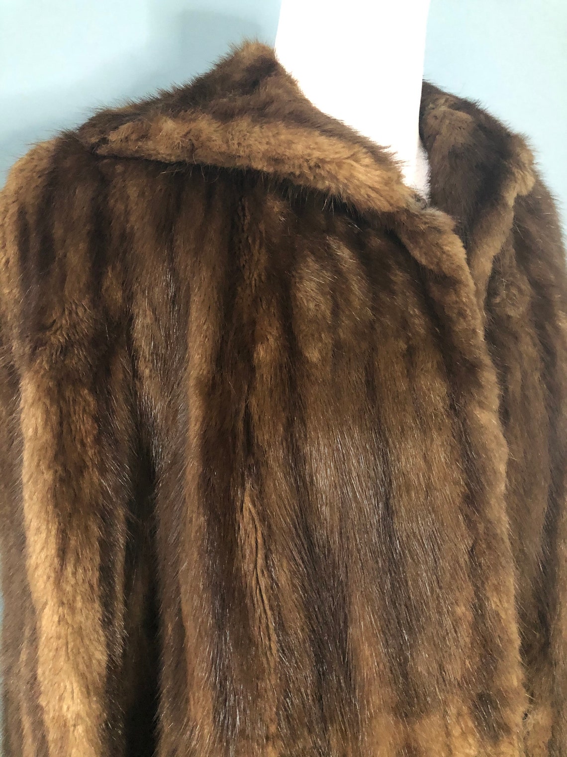Vintage MINK Fur COAT / Full Length Long Real Fur / Genuine - Etsy