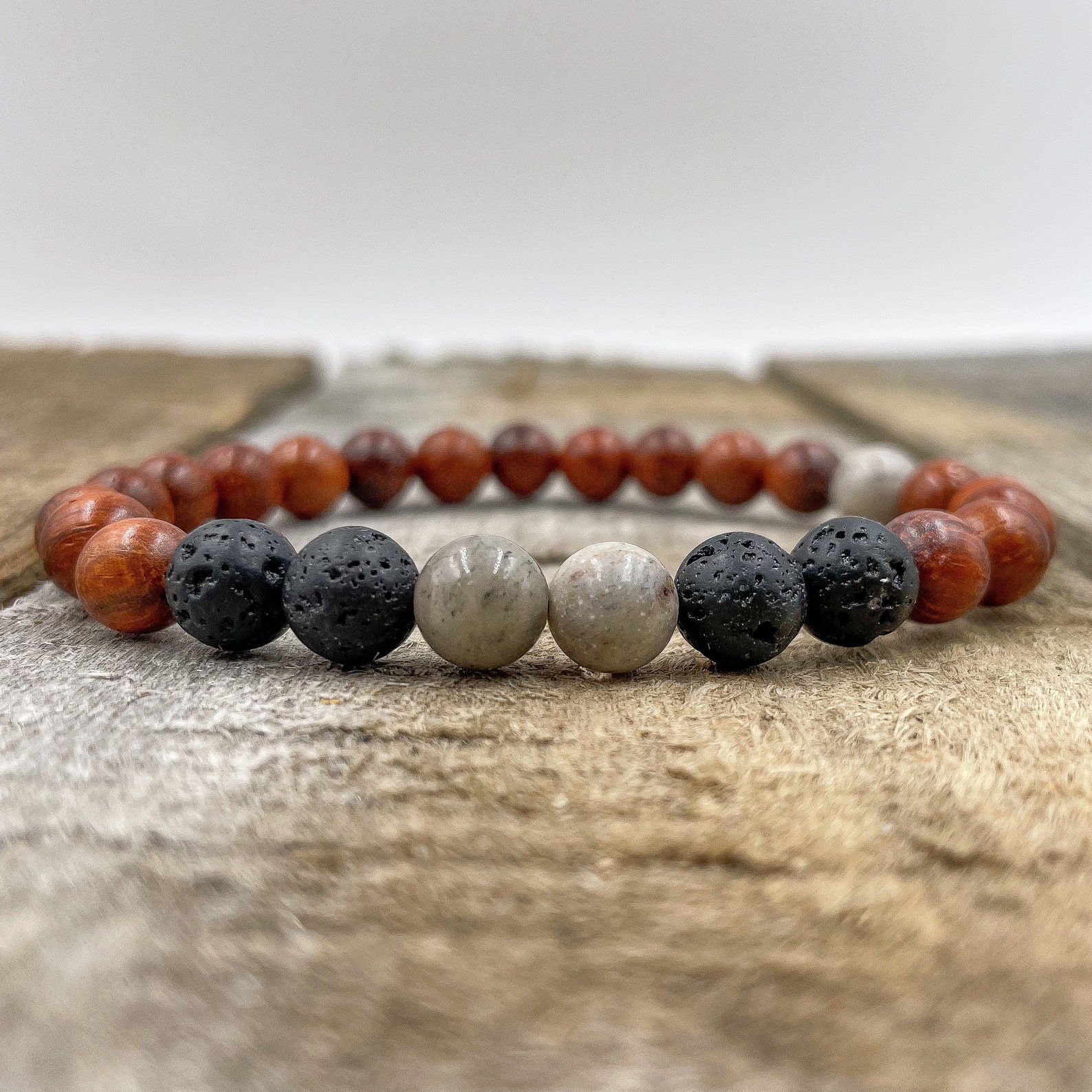 Central Collection Grey Feldspar Lava Rock & Red Rosewood - Etsy