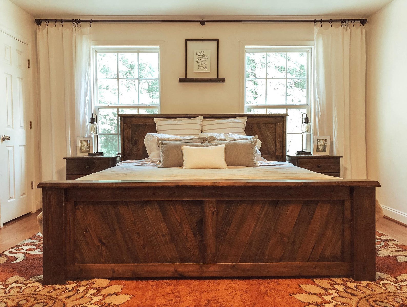Custom-built Solid-wood Harvest Style Traditional Bed - Etsy