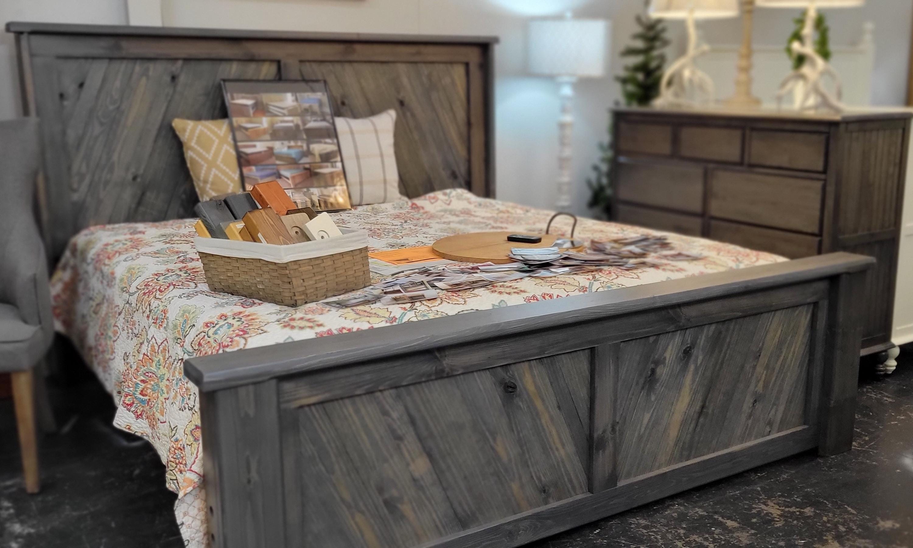 Custom-built Solid-wood Harvest Style Traditional Bed - Etsy