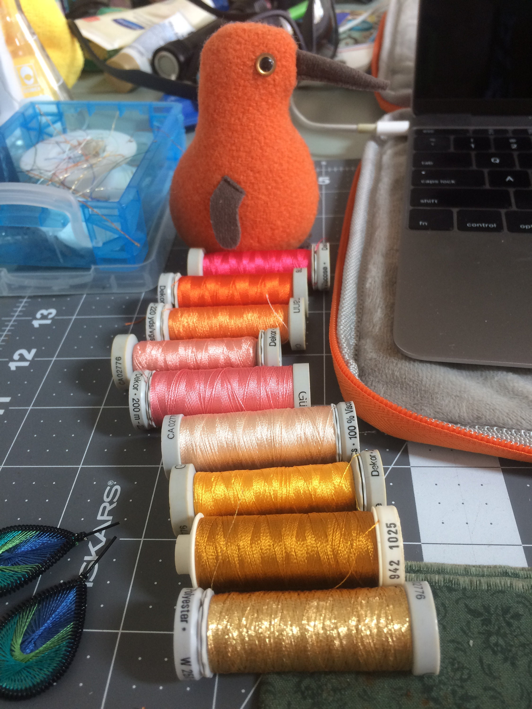 Midnight Purple Maroon & Metallic Purple Thread Dangle | Etsy