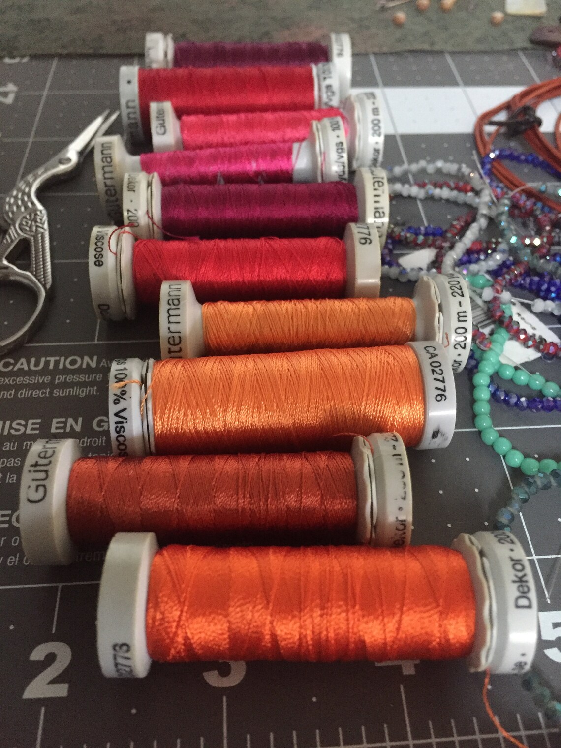 Coral Pink Mustard Yellow and Plumb Purple Peruvian Thread - Etsy