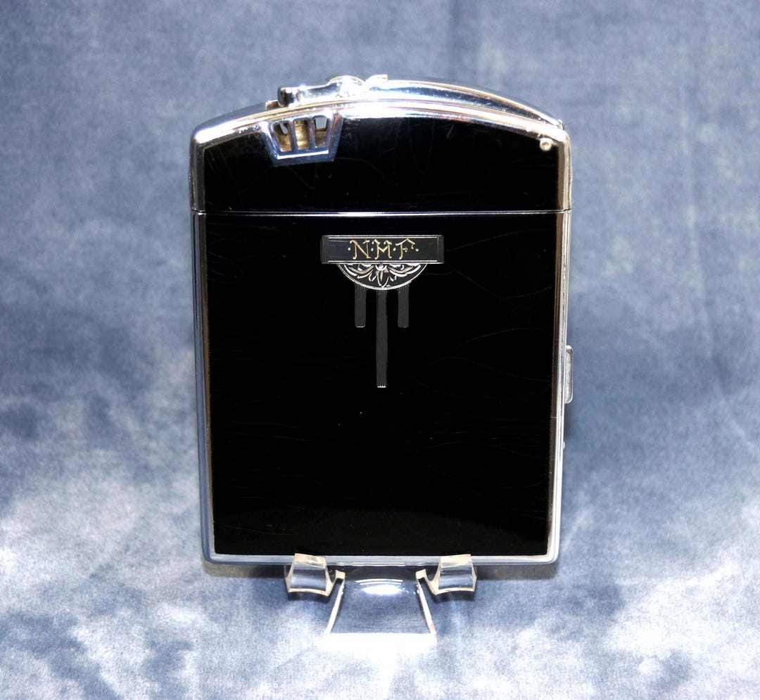Early Ronson Art Metal Works Twentycase WORKING Art Deco Cigarette ...