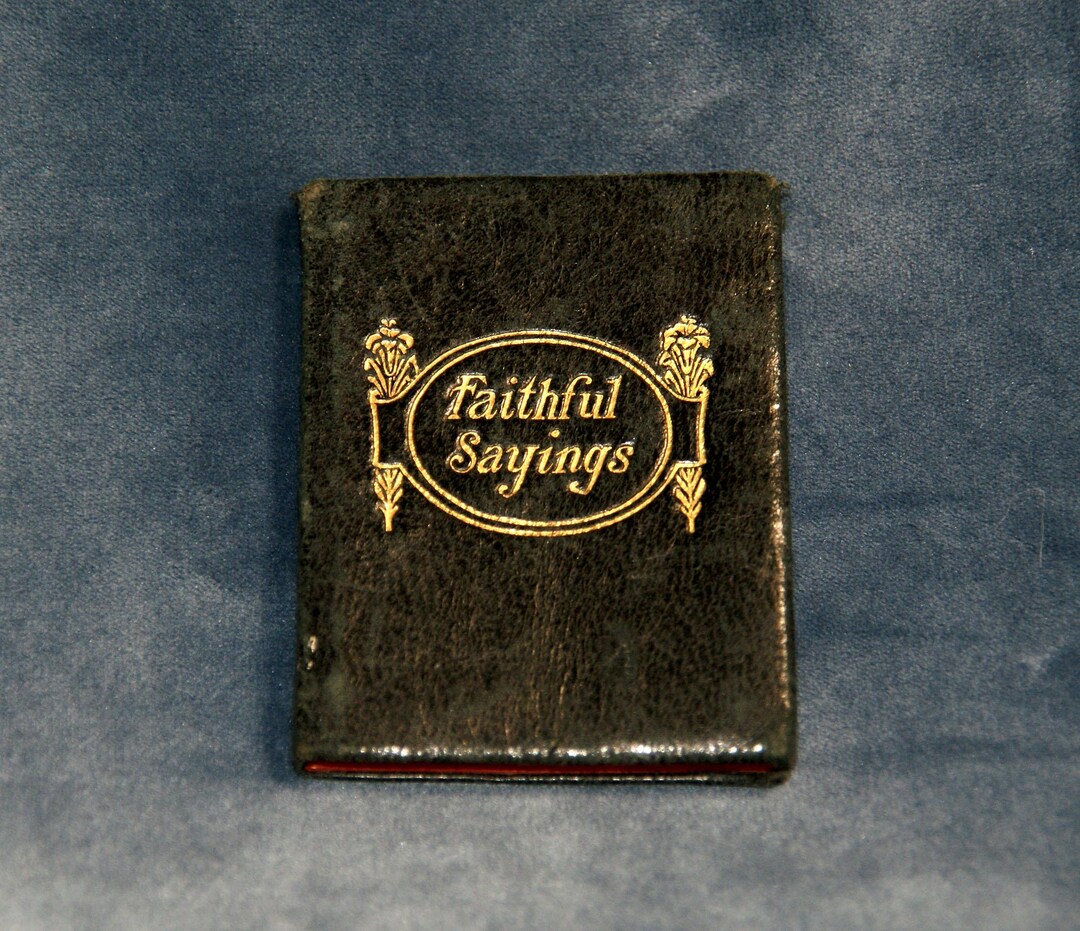RARE Antique Victorian 1800s Mini Prayer Book faithful SAYINGS A Text ...