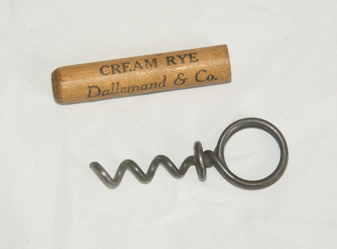 Antique Cork Screw, Cream Rye Dallemand & Co. Chicago 1885 1906 ...