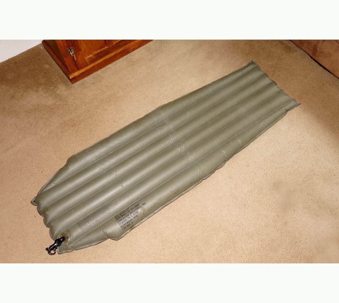 Vintage Military Inflatable Air Mattress, Pneumatic, Class 2, MIL-M ...