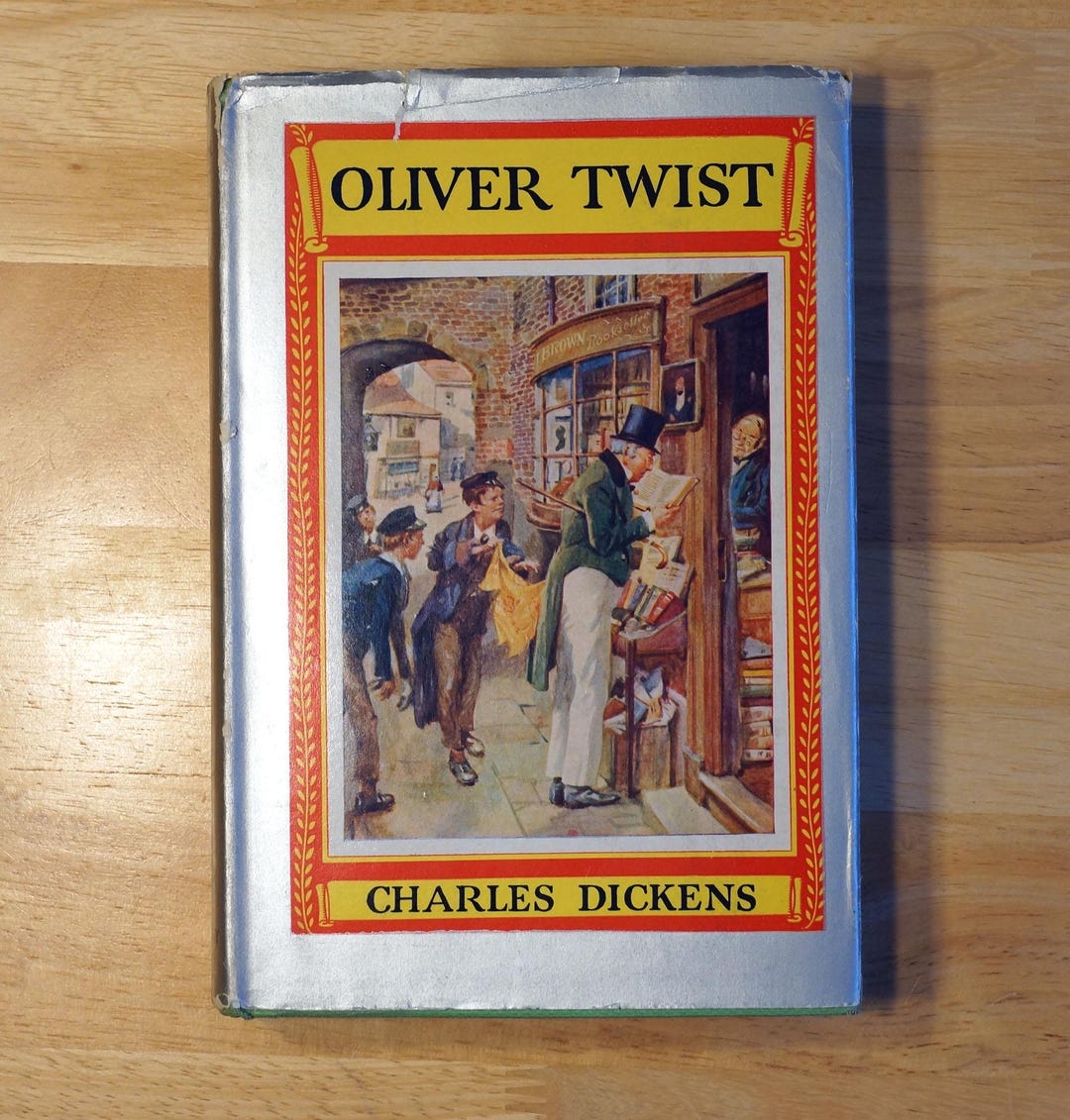 RARE Book Oliver Twist by Charles Dickens, 1940s Vintage Classic ...