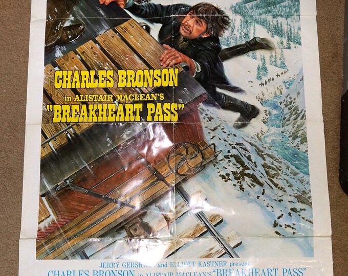 Original Movie Poster 'breakheart Pass 1975' Charles Bronson Alistair ...