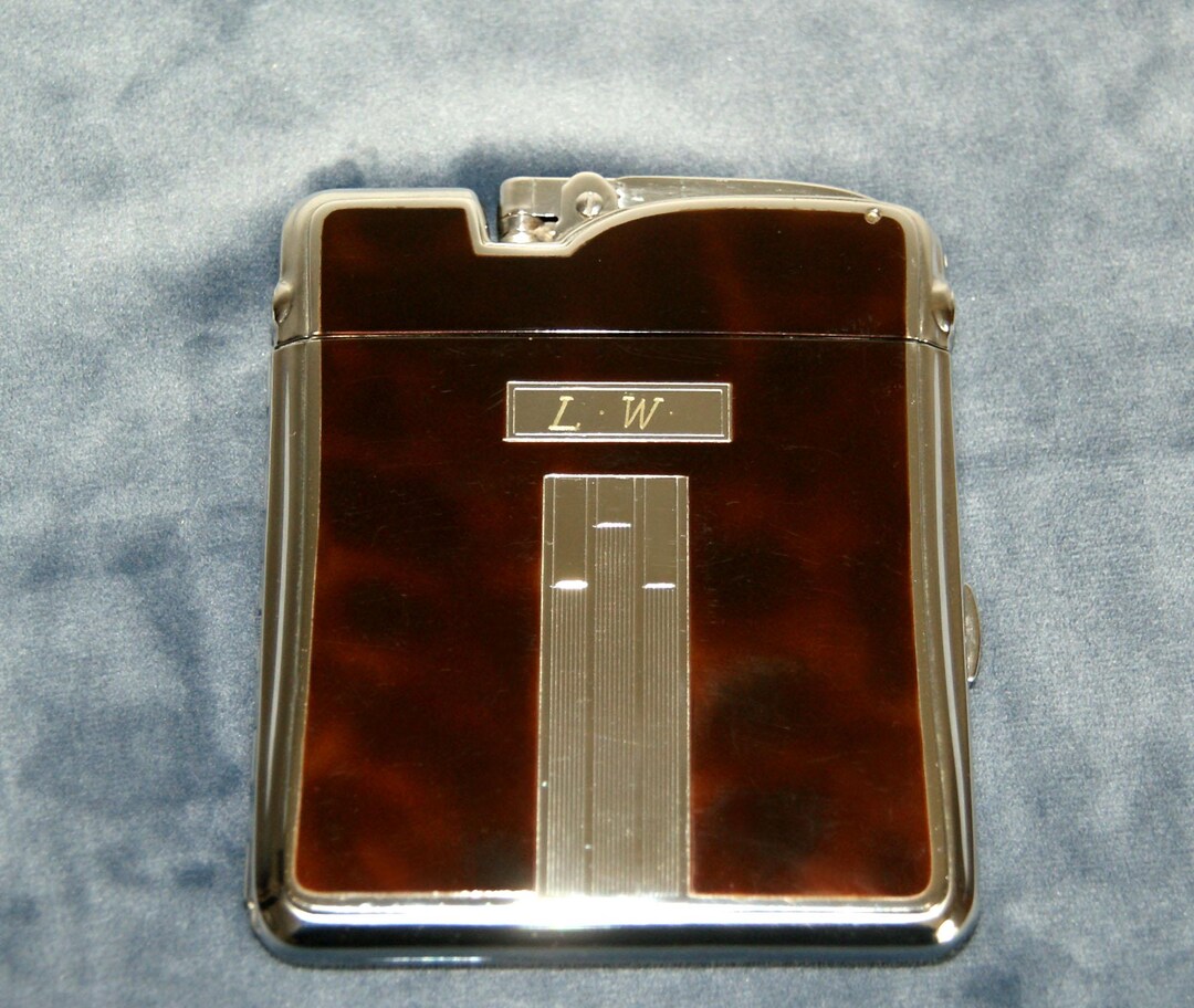 Vintage 1940s Ronson Ten-a-case WORKING Cigarette Lighter & Case ...