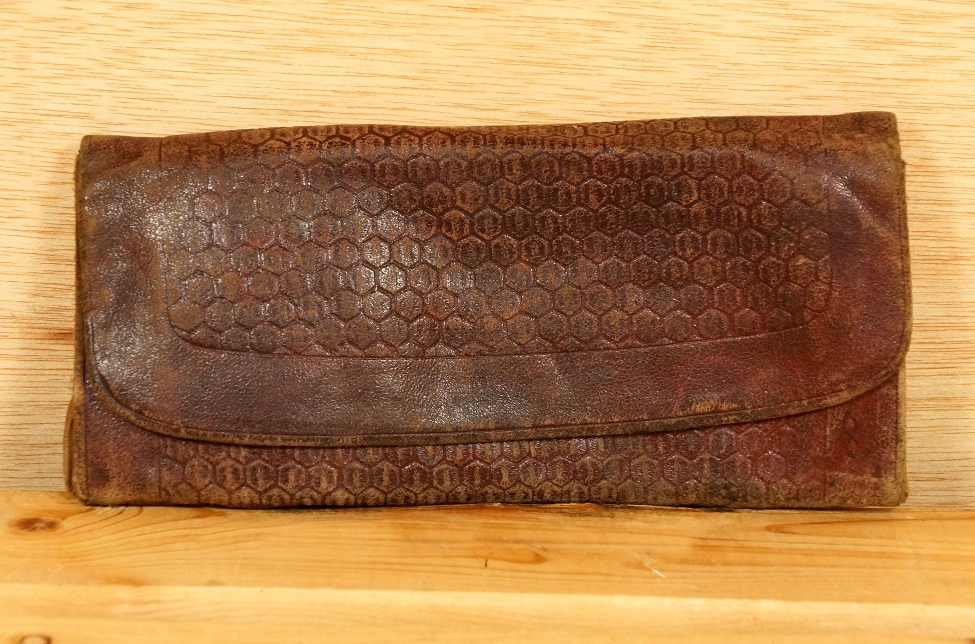 Antique 1920 Leather Wallet, Vintage Art Deco Clutch, Old Burgundy ...