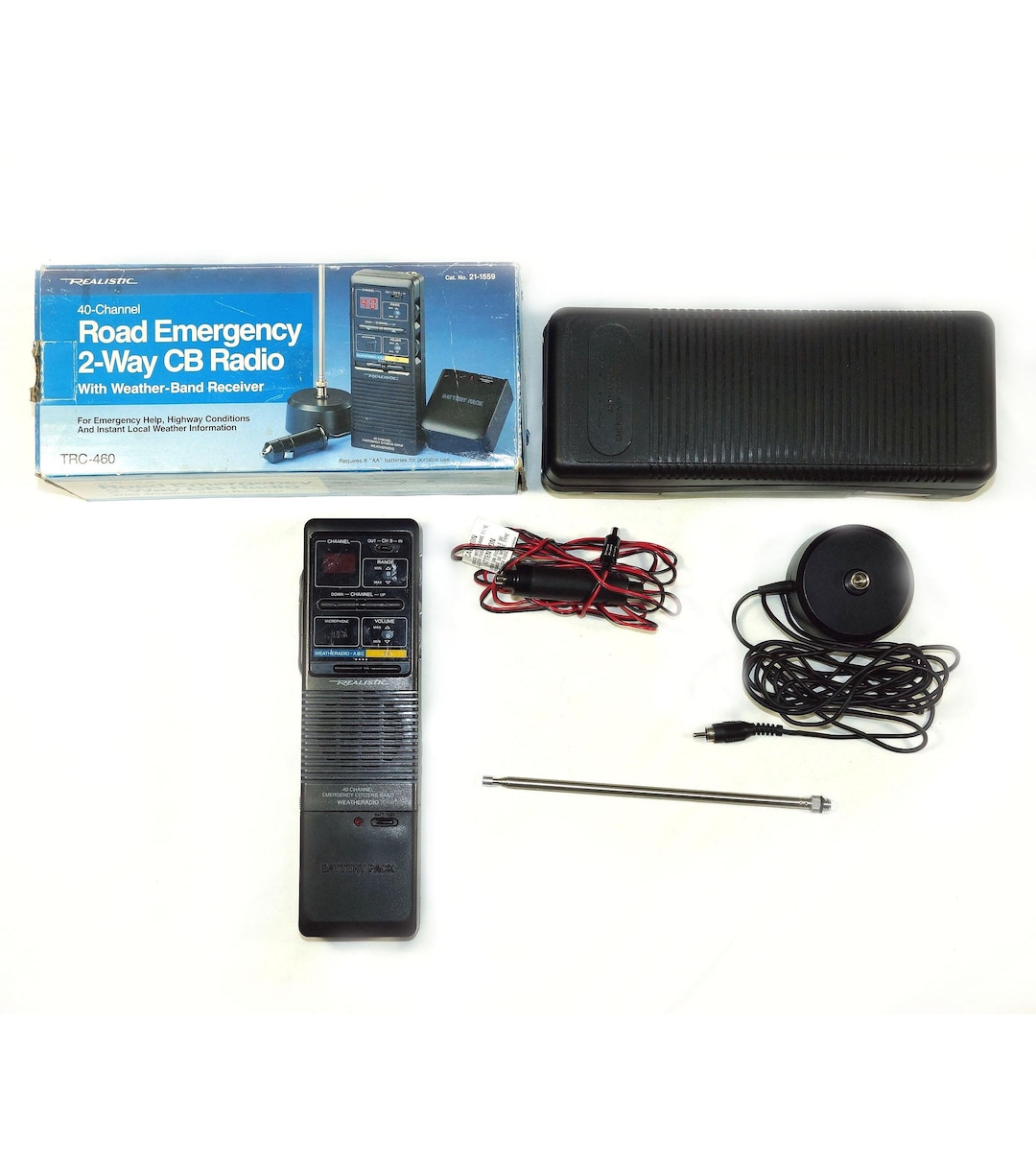 Vintage Realistic Radio Shack 2-way CB Radio, 40 Channel With Weather ...