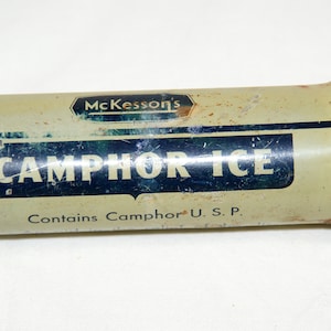 Rare Vintage Camphor Ice Tube, Mckesson's 1950s, Medicine Medical ...