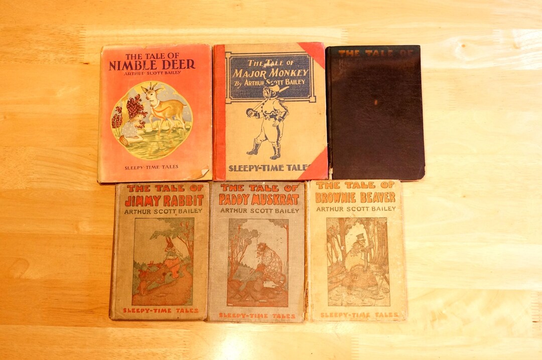Lot of 6 RARE Antique Sleepy-time Tales Books by Arthur Scott Bailey ...