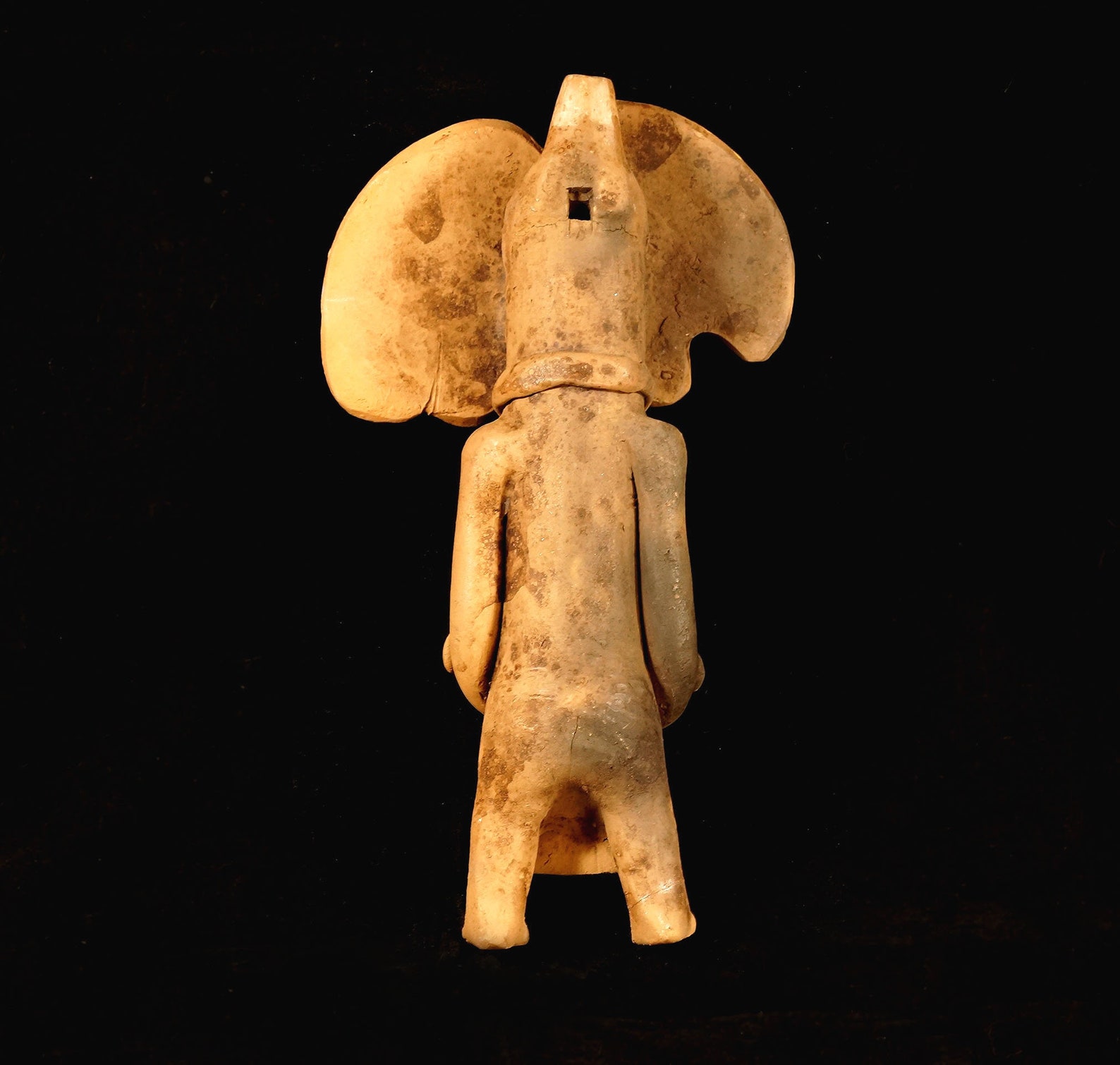 Vintage 1980s Aztec Mayan Figural Flute, Mexican Handmade Clay Art ...