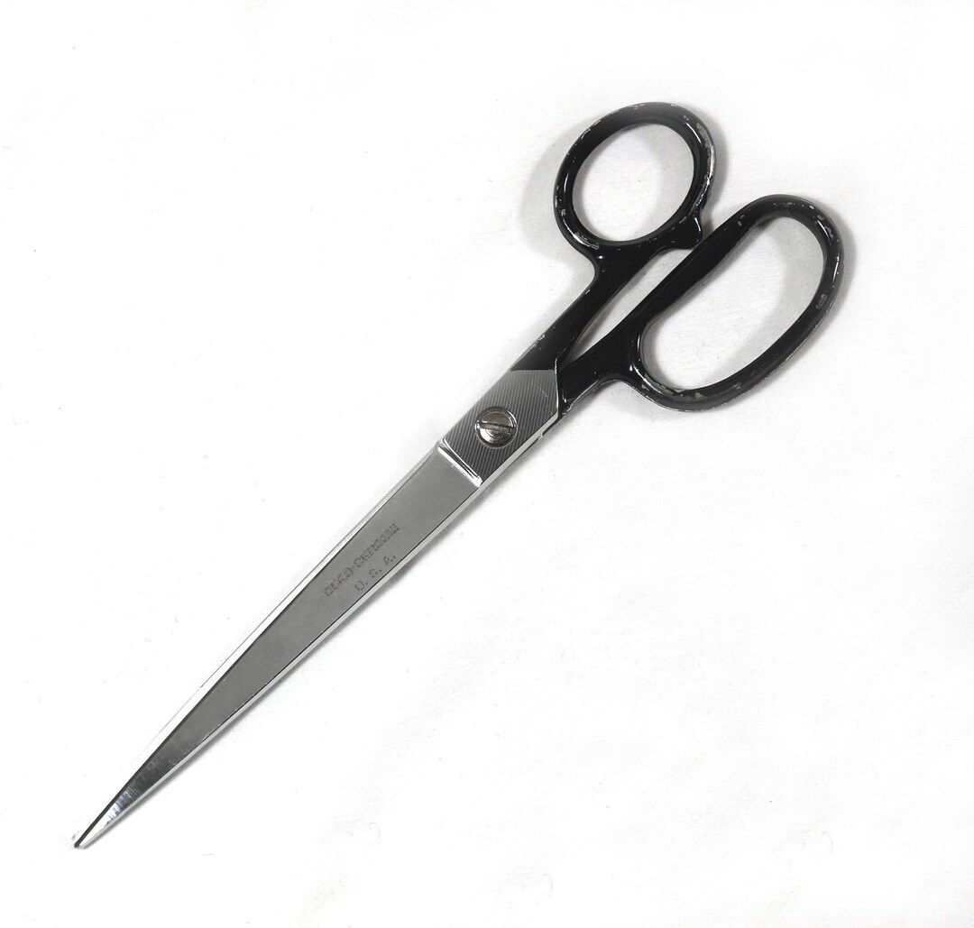 Vintage High-quality Scissors Duro-chrome U.S.A. 9-inch Long Chrome and ...