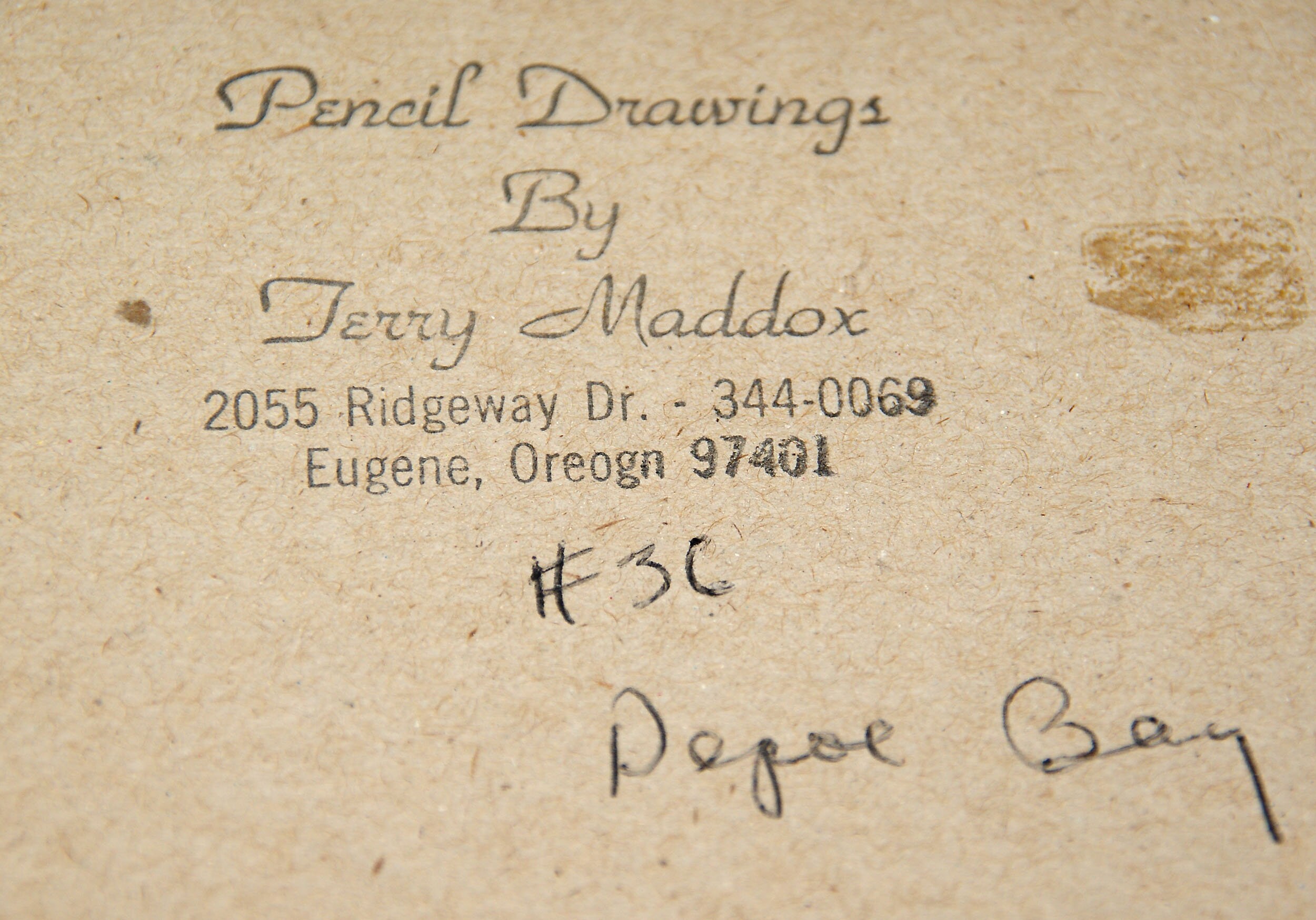 Depoe Bay Oregon, Pencil Drawing Sketch Print, Art Signed by Renowned ...