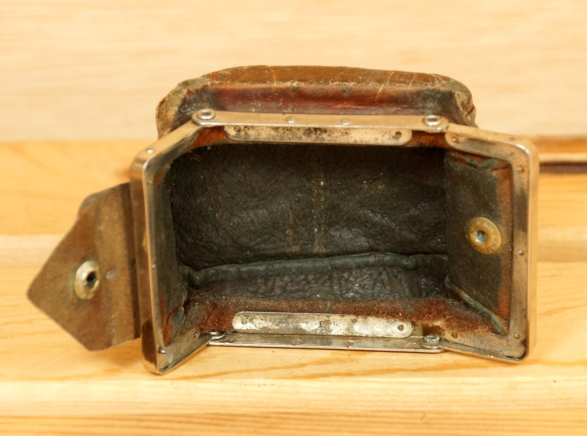 Antique Leather Coin Purse, Unique 1920's Change Purse, Rare Distressed ...