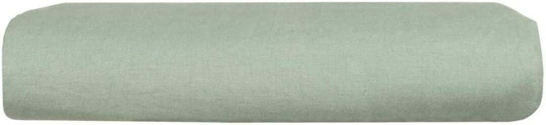 Viridian Sage Color Pure Linen Fitted Sheet. 100% Organic Flax Linen ...