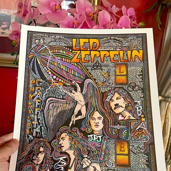 Led Zeppelin Poster - Etsy