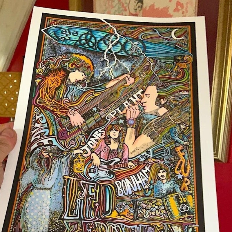 Led Zeppelin Concert Poster - Etsy