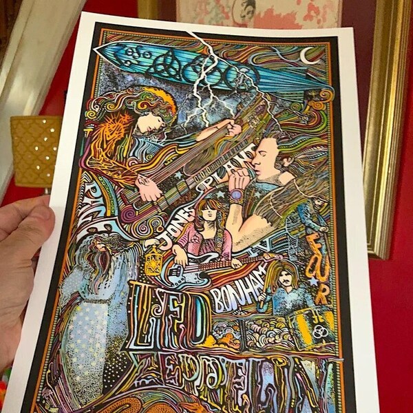 Led Zeppelin Concert Poster - Etsy